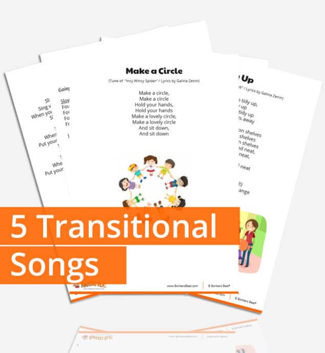 5 Transitional Songs (Printable) - Bonkers Beat